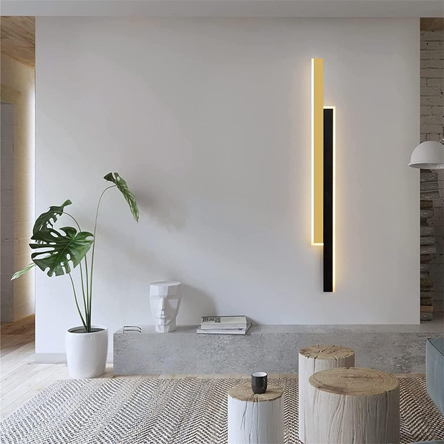 Aplica LED SCARLET 22W 80cm Negru+Auriu scarlet-80-bk+gd – Lustreled
