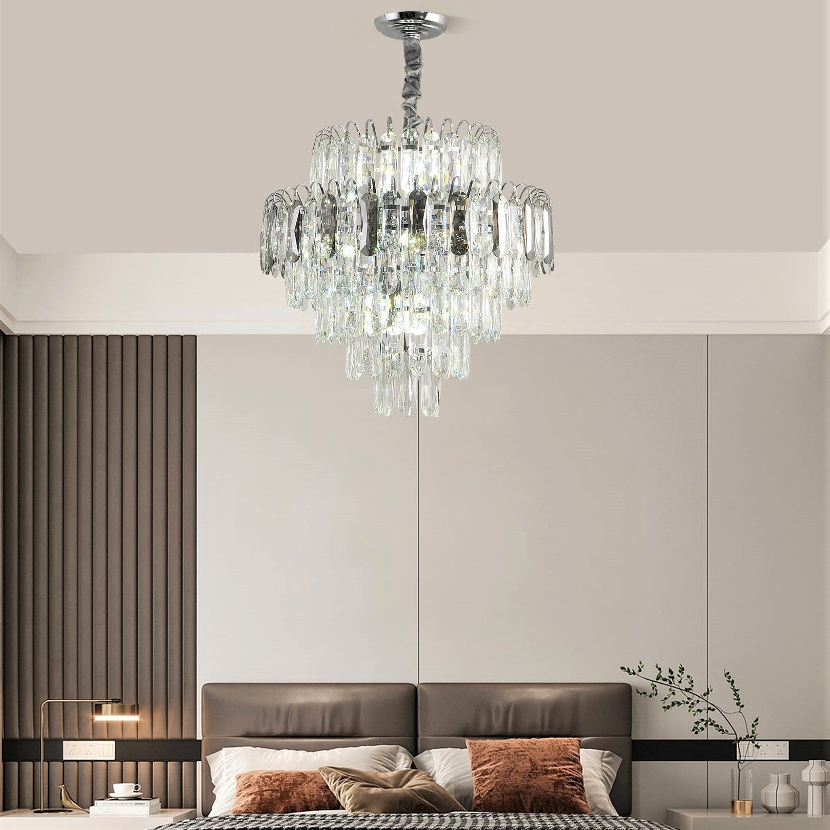 Candelabru Cristal Medium JUNE ⌀400mm 86534-400-CH – Lustreled