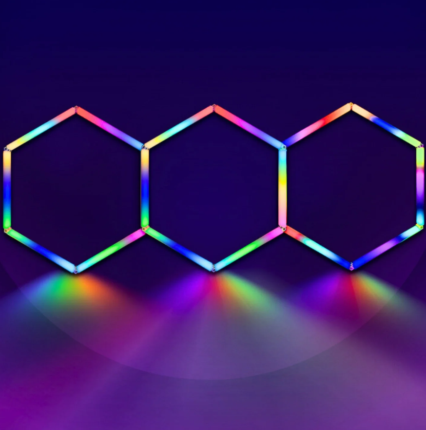 HoneyComb LED Hexagon Luminos RGB SMART 250cm X 100cm ZTF530-RGB ...