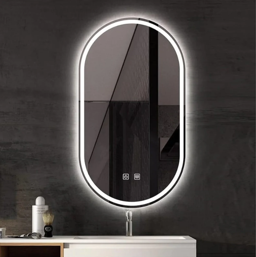 Oglinda LED Ovala 60x80cm Functie Dezaburire si Touch J20 J20 – Lustreled